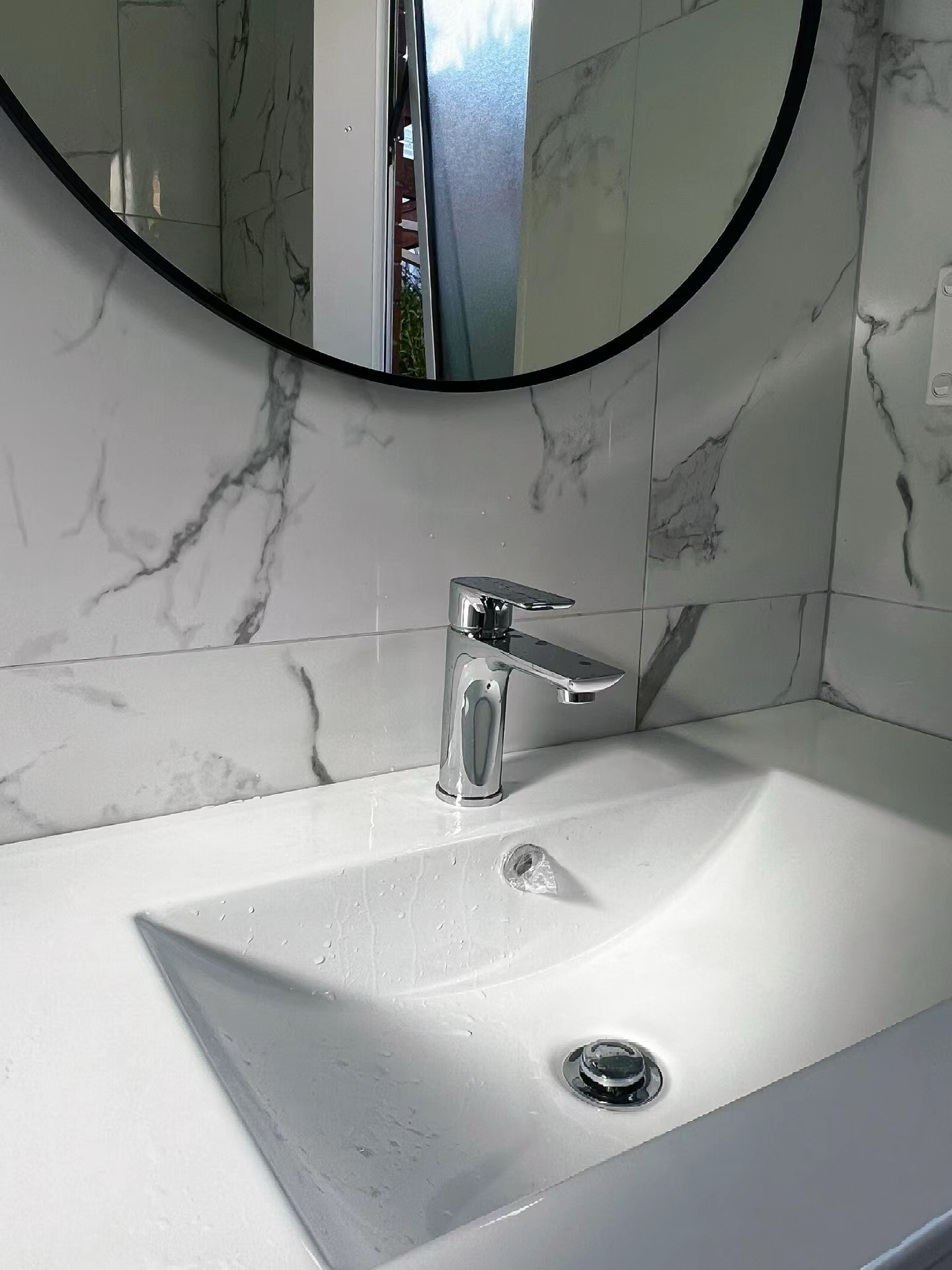 Buy Basin Tap Chrome Square Round in NZ - | Danik Bathroom