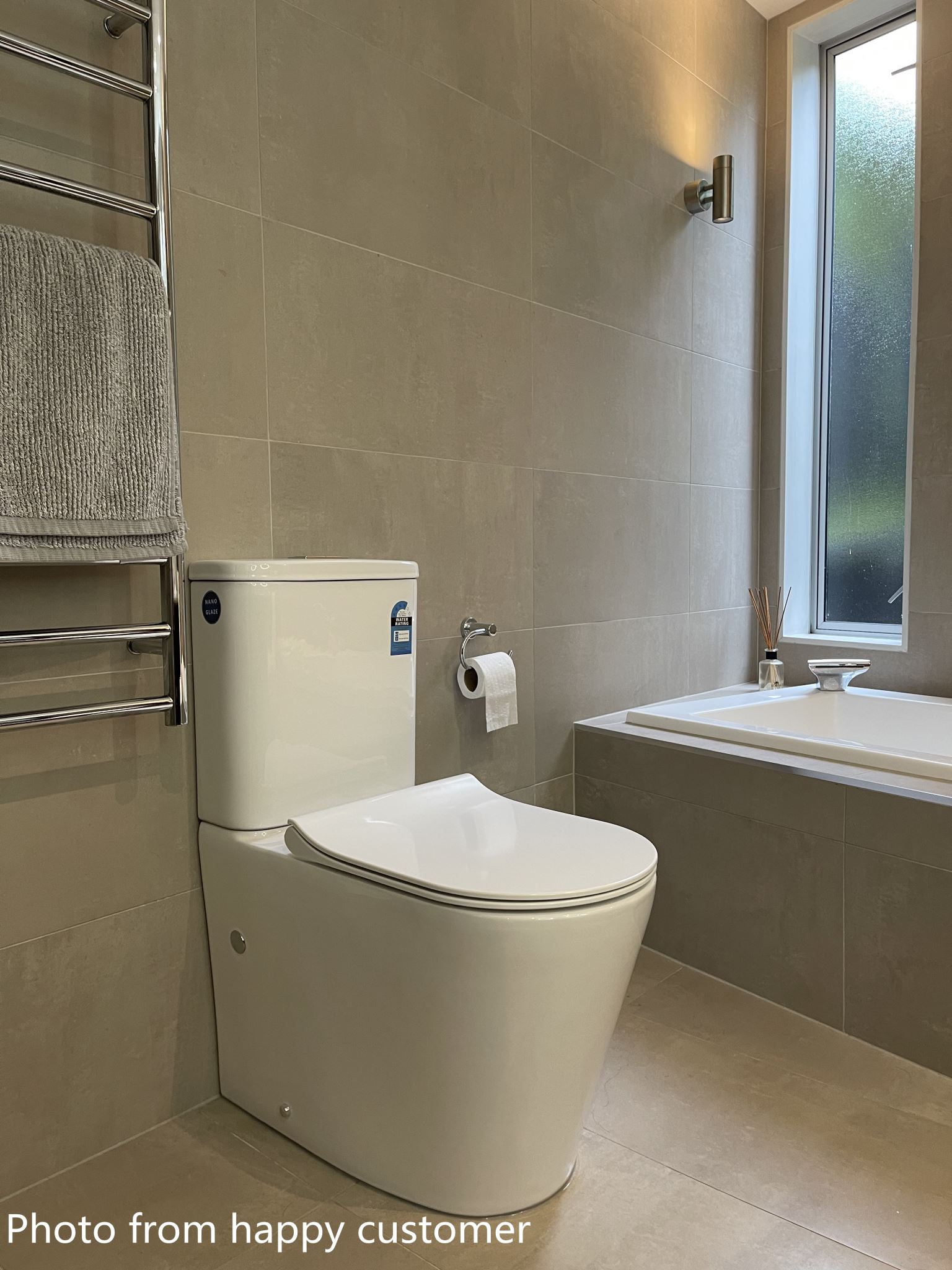Buy Vortex Flush Nano Glaze Toilet in NZ - | Danik Bathroom