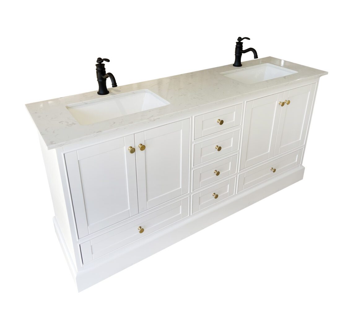 Buy 1800mm Solid Wood Hampton Vanity in NZ - | Danik Bathroom