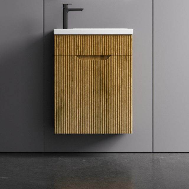 Buy 400mm Walnut Plywood Vanity in NZ - | Danik Bathroom