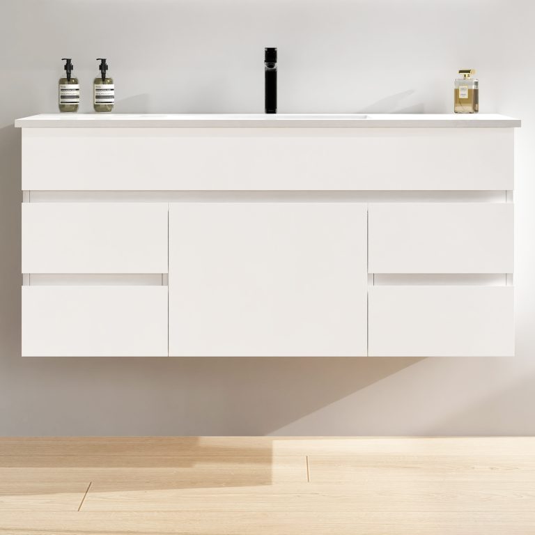 Avalon 1200mm Wall-Hung Vanity - Gloss White | DANIK